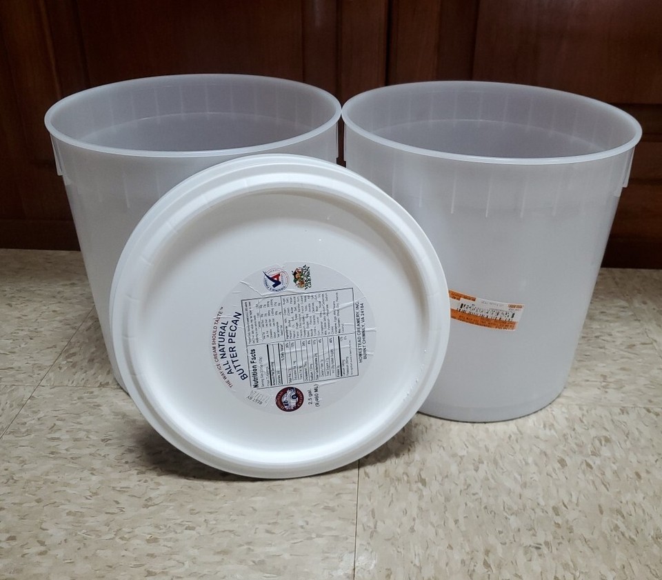 2,- 3 Gallon Food Grade Containers With Lid | eBay