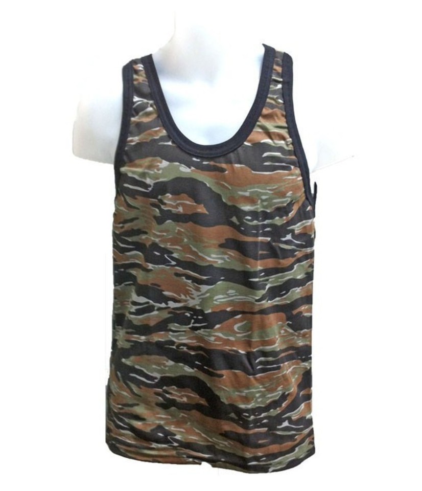 Tank Top- Tiger Stripe - Adult - Army & Military | eBay