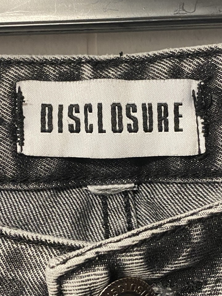 VTG Disclosure BlackAcid Wash Wide Leg Baggy Jeans Women’s Sz 9/29 Y2K ...