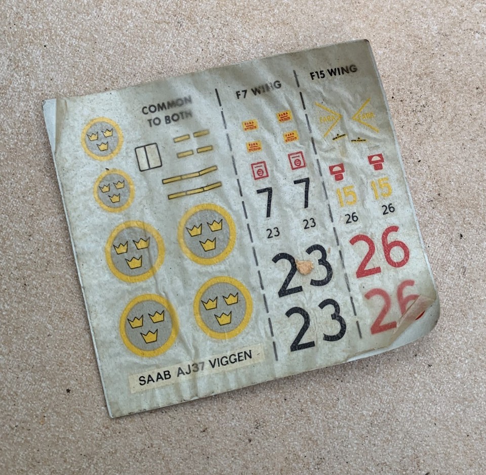 Matchbox Model Kit Saab Viggen PK-119 1976 | eBay