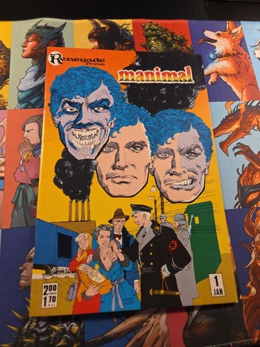 Manimal #1 Renegade Press 1986 Underground Black And White Comic | eBay