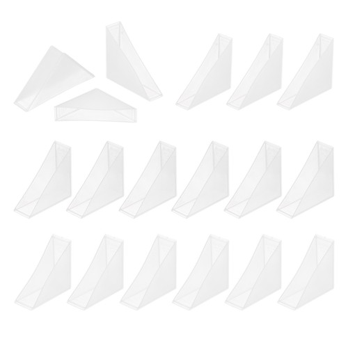 30Pcs Plastic Right Angle Triangle Glass Table Corner Protector, Clear ...