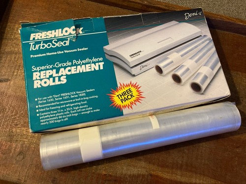 Deni Freshlock Turbo Seal Vacuum Sealer Food Storage Replacement Rolls ...