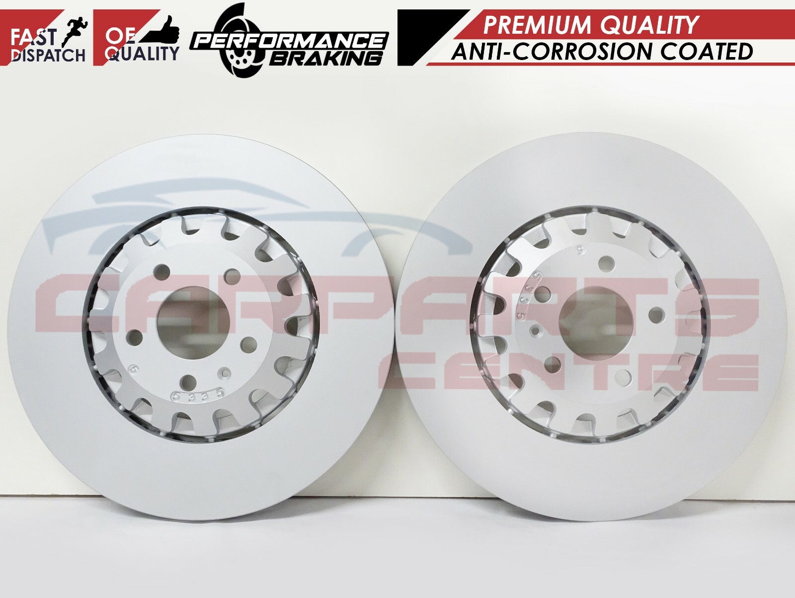 FOR AUDI A7 A8 Q7 2015- FRONT PERFORMANCE COATED PREMIUM BRAKE DISCS ...