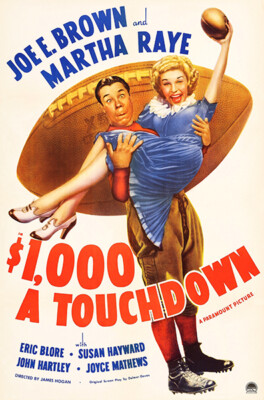 $1000 A Touchdown - 1939 - Movie Poster | eBay