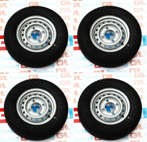4 x Ifor Williams HB510 Wheel & Tyres 165R13C 8 PLY 4 STUD 5.5 PCD ...