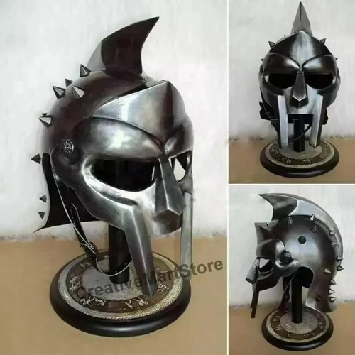 Gladiator Maximus Medieval Armor Helmet Knight LARP Handmade Gift | eBay