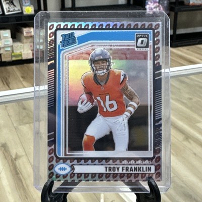 2024 Troy Franklin Donruss Optic Preview Football Emoji Rookie SSP | eBay
