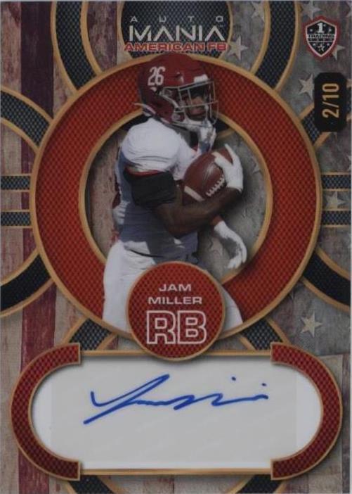 2024 Wild Card Auto Mania American Football - Circle Jam Miller #AMAC ...