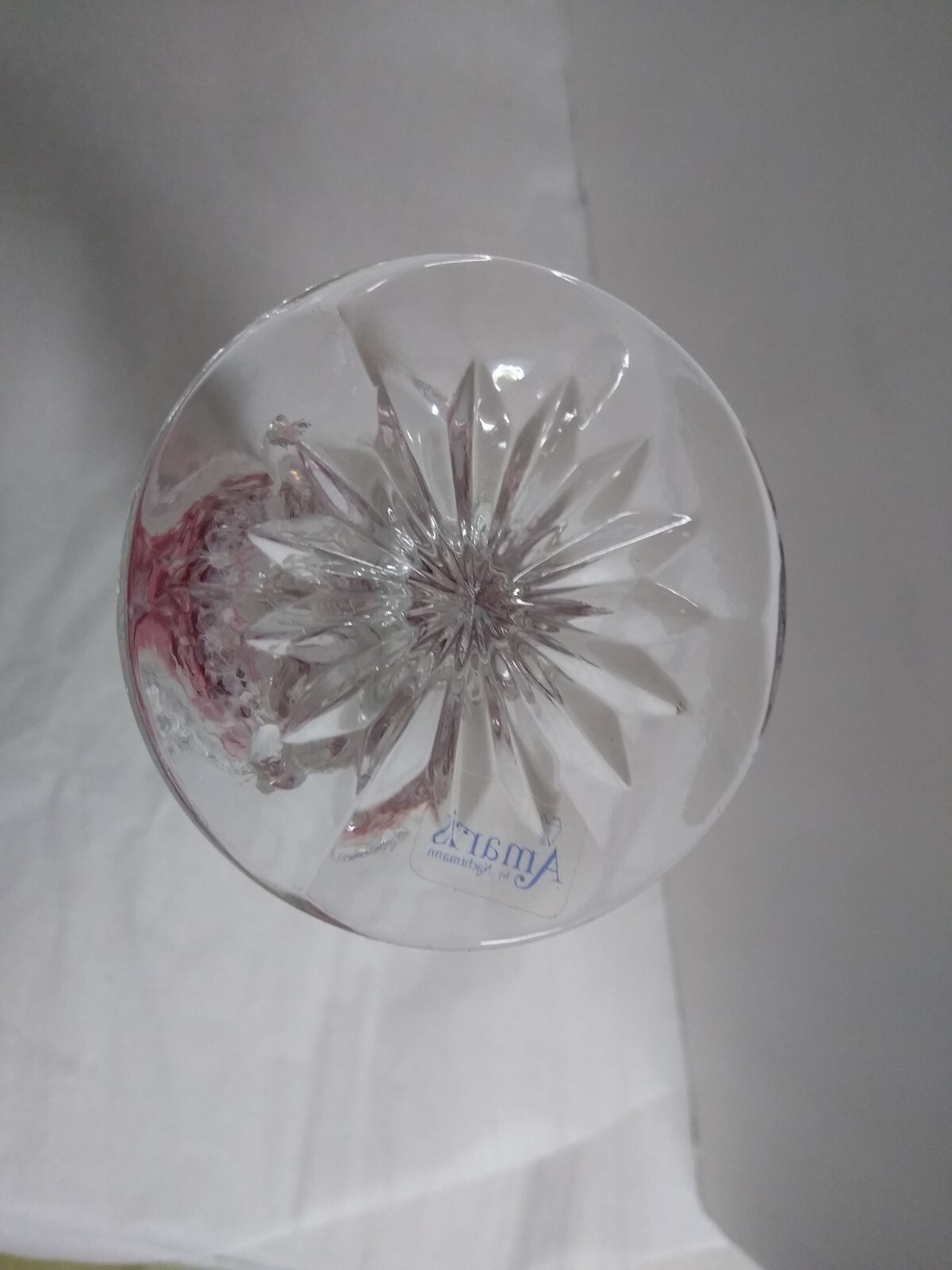 Hofbauer Byrdes German Lead Crystal Glass Ruby Red Amaris Bird Vase ...