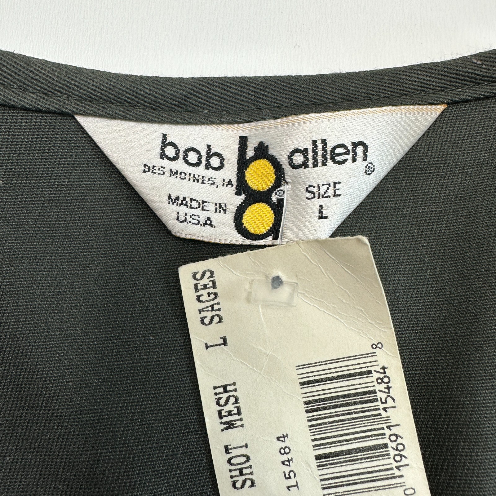 Bob Allen Vest Mens Large Brown Mesh Padded Pocket Hunting Fishing ...