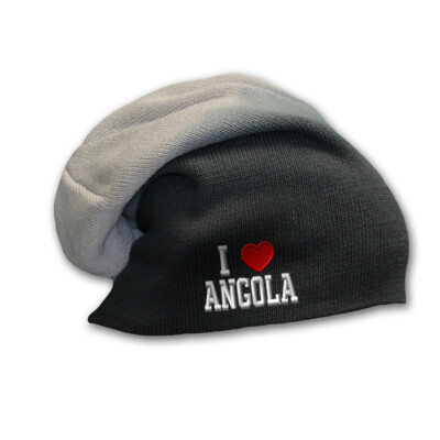 Slouchy Beanie for Men I Love Angola I Love Winter Hats Acrylic Women ...
