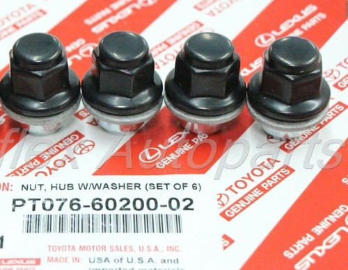 🔥 Black Lug Nuts Toyota Genuine Parts 4Runner Tacoma Set 4 PT076-60200 ...