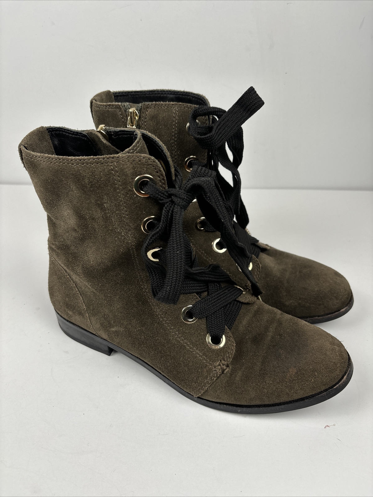 Kate Spade Raquel Olive Green Suede Booties Boots Siz… - Gem