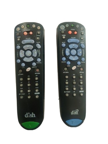 Dish Network EchoStar 4.0 3.0 UHF/IR TV1 Green TV2 Blue Remote 119946 ...