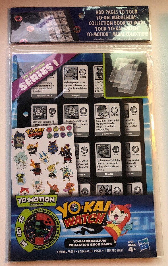 Yo-kai Watch Season 1 Medallium Collection Book Pages Brand New Free Ship