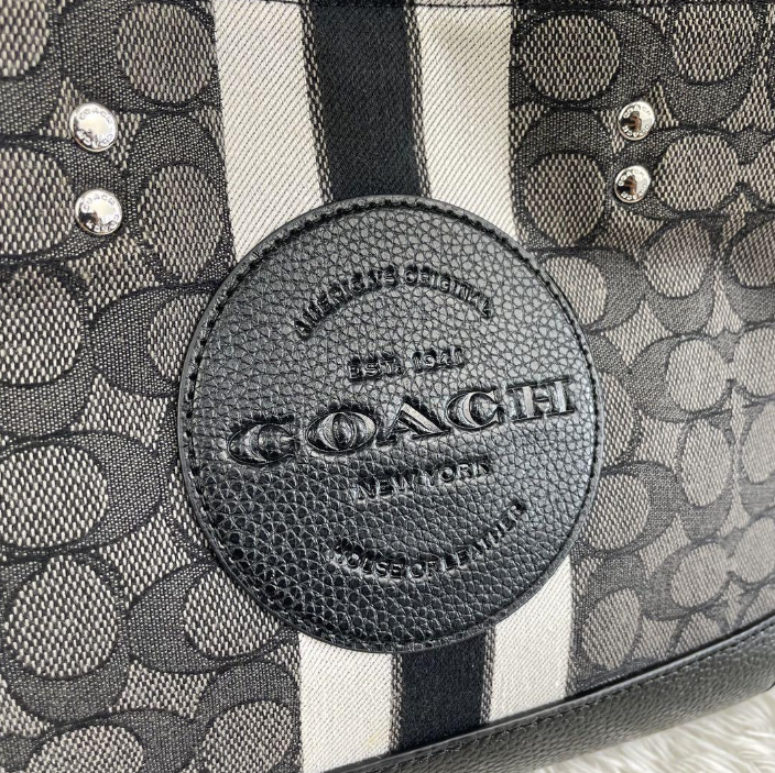 COACH Logo Black 2way Hand Bag Shoulder Bag Rare New | eBay