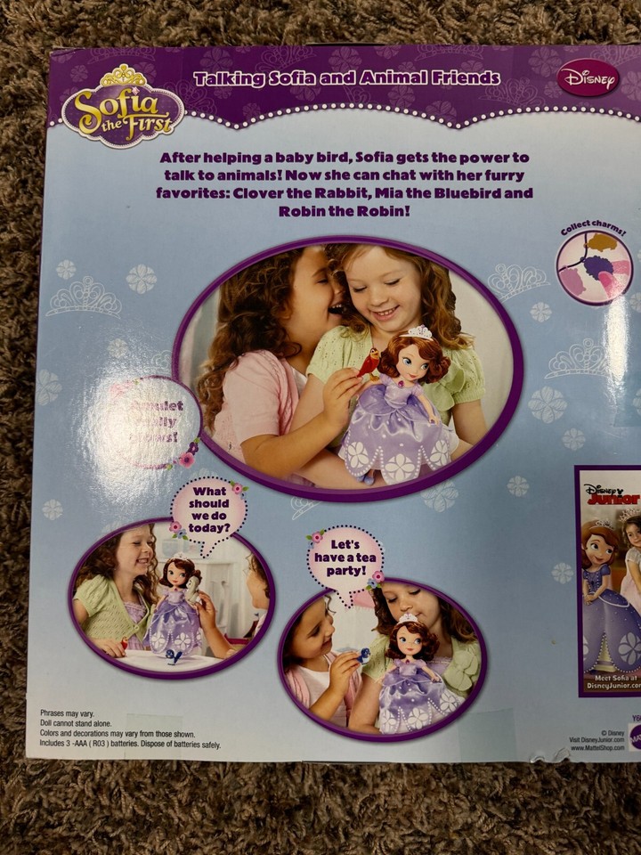 Sofia the First Talking Sofia Doll and Animal Friends Play Set NEW IN ...