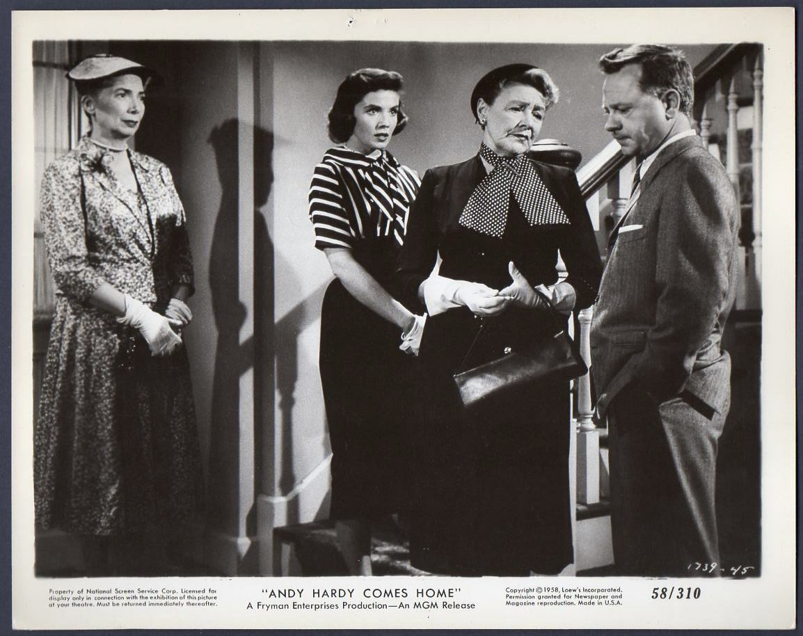 SARA HADEN Cecilia Parker Fay Holden MICKEY ROONEY Photo ANDY HARDY ...