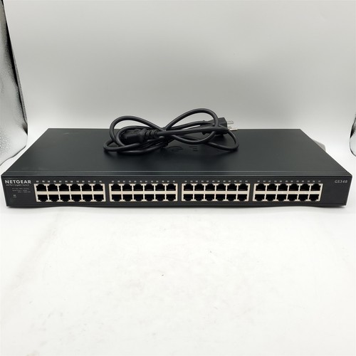 NETGEAR 48-Port Gigabit Unmanaged Switch, Rackmount, Fanless, Sturdy ...