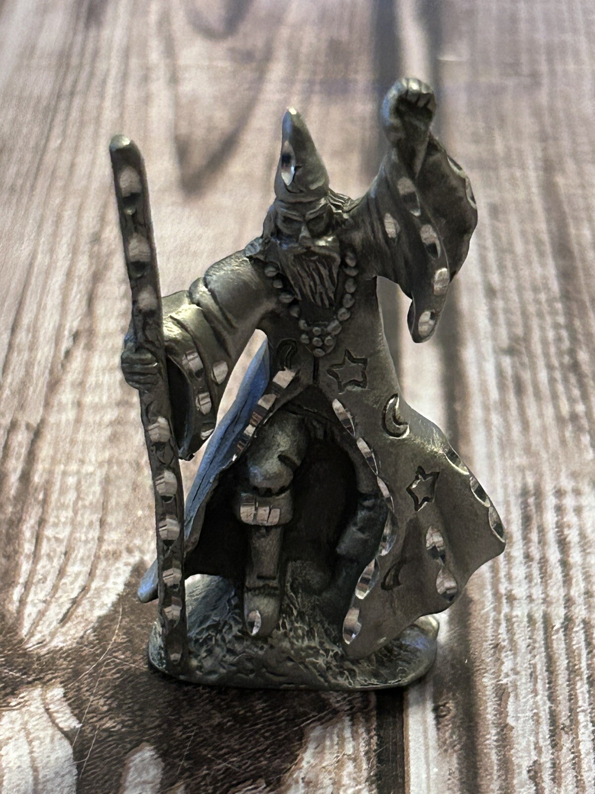 Cuter Pewter Metal Wizard Sorcerer /Mage Miniature Figurine | eBay