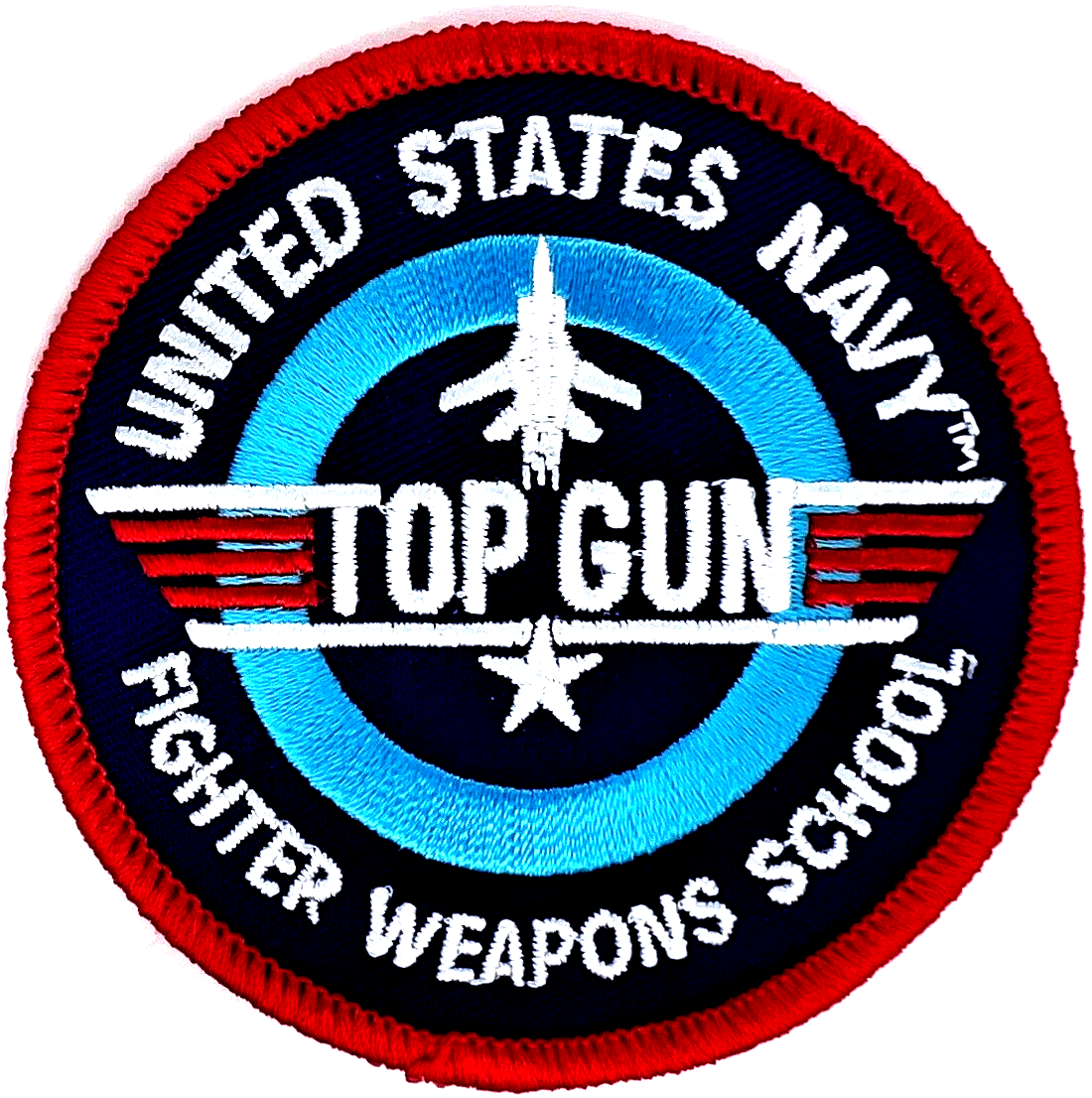 TOP GUN US NAVY FIGHTER WEAPONS SCHOOL MILITARY EMBROIDERED IRON ON PATCH EE-10 | eBay