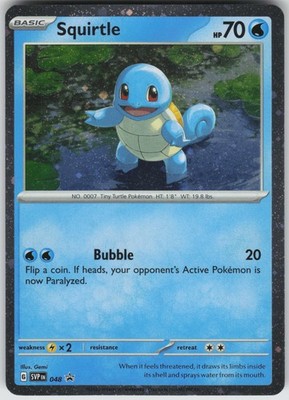 Squirtle - 048 (Cosmos Holo) Promo SV: Scarlet & Violet Promo Cards | eBay