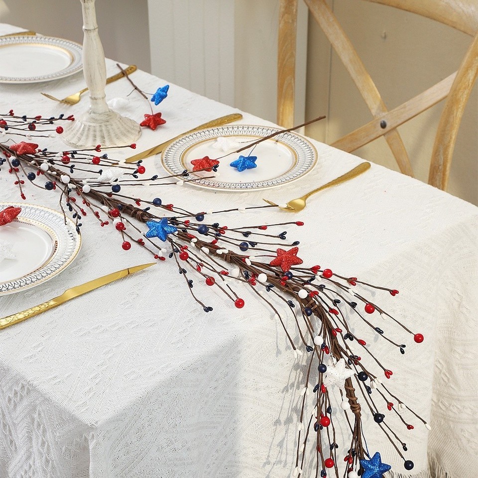 4th Of July Garland Reusable Decor Festive Theme Independence Day Party ...