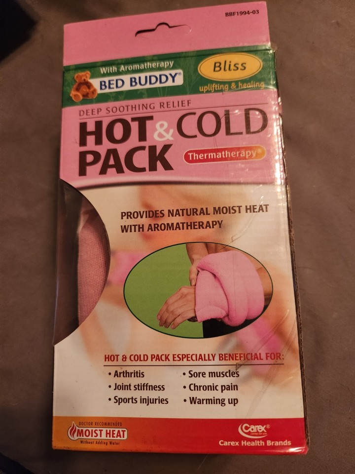 Bliss Bed Buddy Hot & Cold Pack Deep Soothing Relief Aromatherapy Pink ...