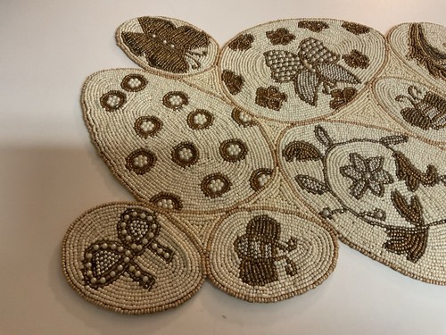 Pier 1 Imports Beaded Classic Easter Eggs Table Runner 54" Brand New ...