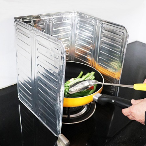 3 Sided Splatter Guard Fryer Splash Guard for Cooking Frying Home ...