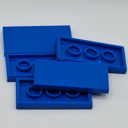 Lego 5 Blue Flat Smooth 2 X 4 Stud Pieces Tiles 87079 | eBay