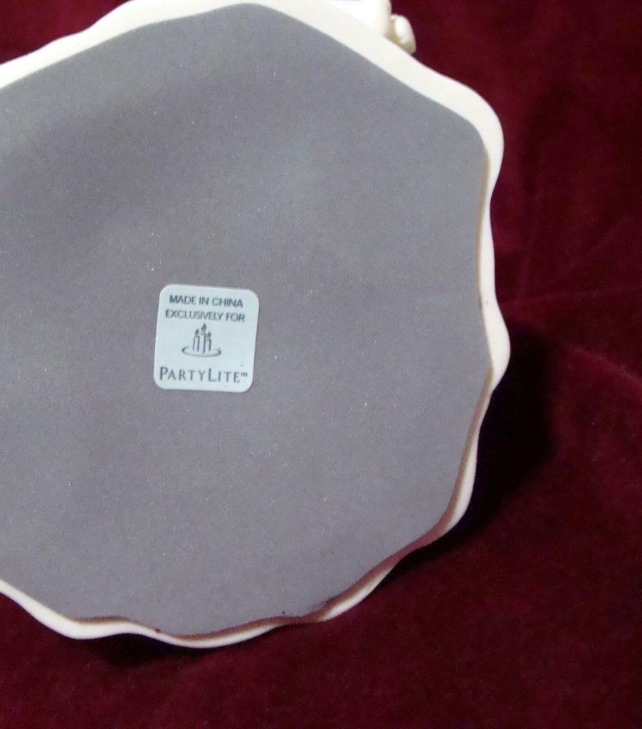 Vintage PartyLite ANGEL OF LIGHT White Bisque Candle Holder P7713 ...