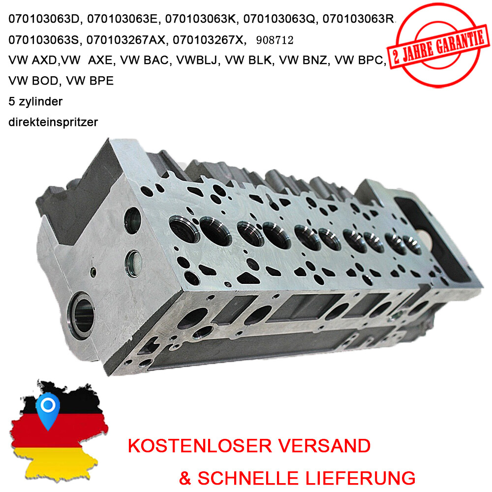 Zylinderkopf für VW T5 Touareg 2,5 TDI PD AXE BNZ AXD