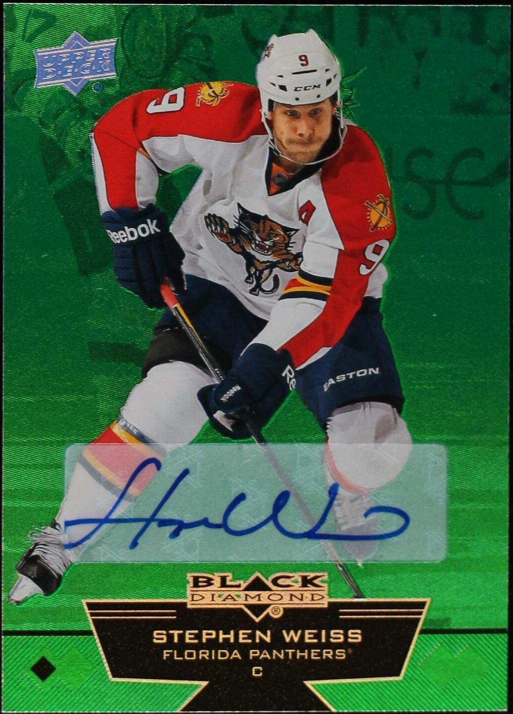 2012-13 Upper Deck Black Diamond - Single Diamond Stephen Weiss #75 ...