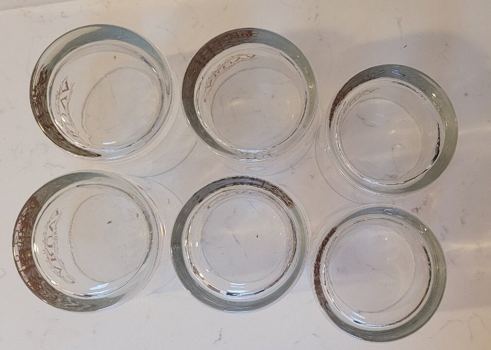 6 CARUVA VANILLA LIQUEUR WHISKEY GLASS TUMBLERS HIGHBALL LOWBALL ROCKS ...