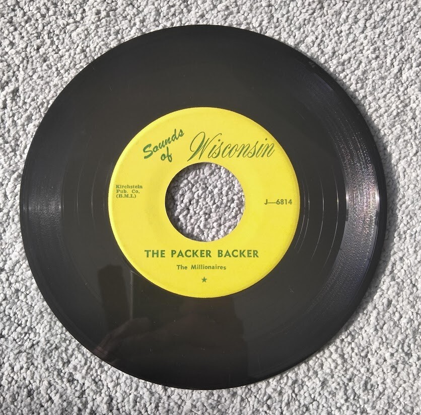 Sounds of Wisconsin "The Packer Backer" 45 rpm vintage record - the ...