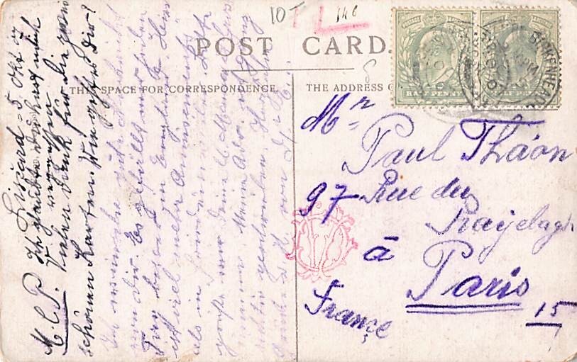 SS BALTIC AT LIVERPOOL LANDING DOCK, WHITE STAR SHIP LINE ~ used 1907 ...