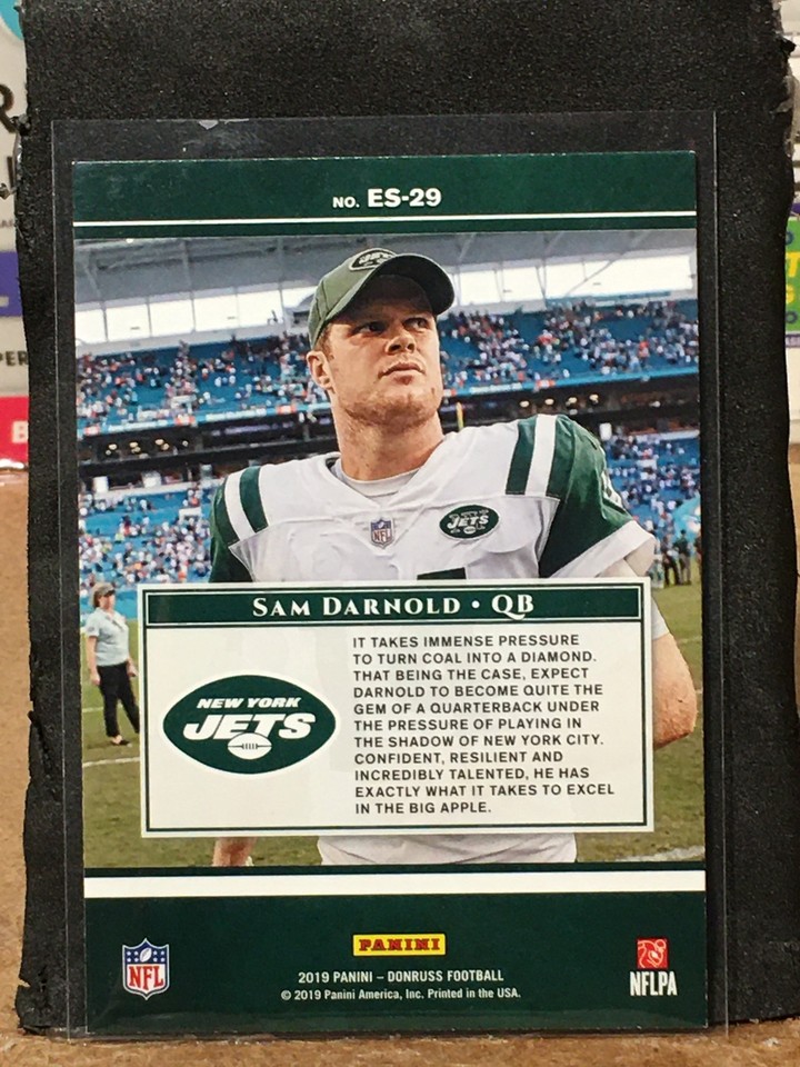 2019 Donruss Sam Darnold Elite Series Football Card #ES-29 New York ...