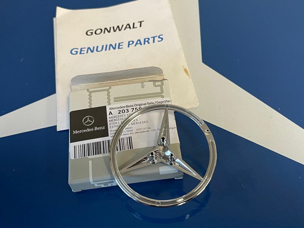 New Mercedes Benz C Class Trunk Emblem Star C230 C240 C320 C350 AMG ...