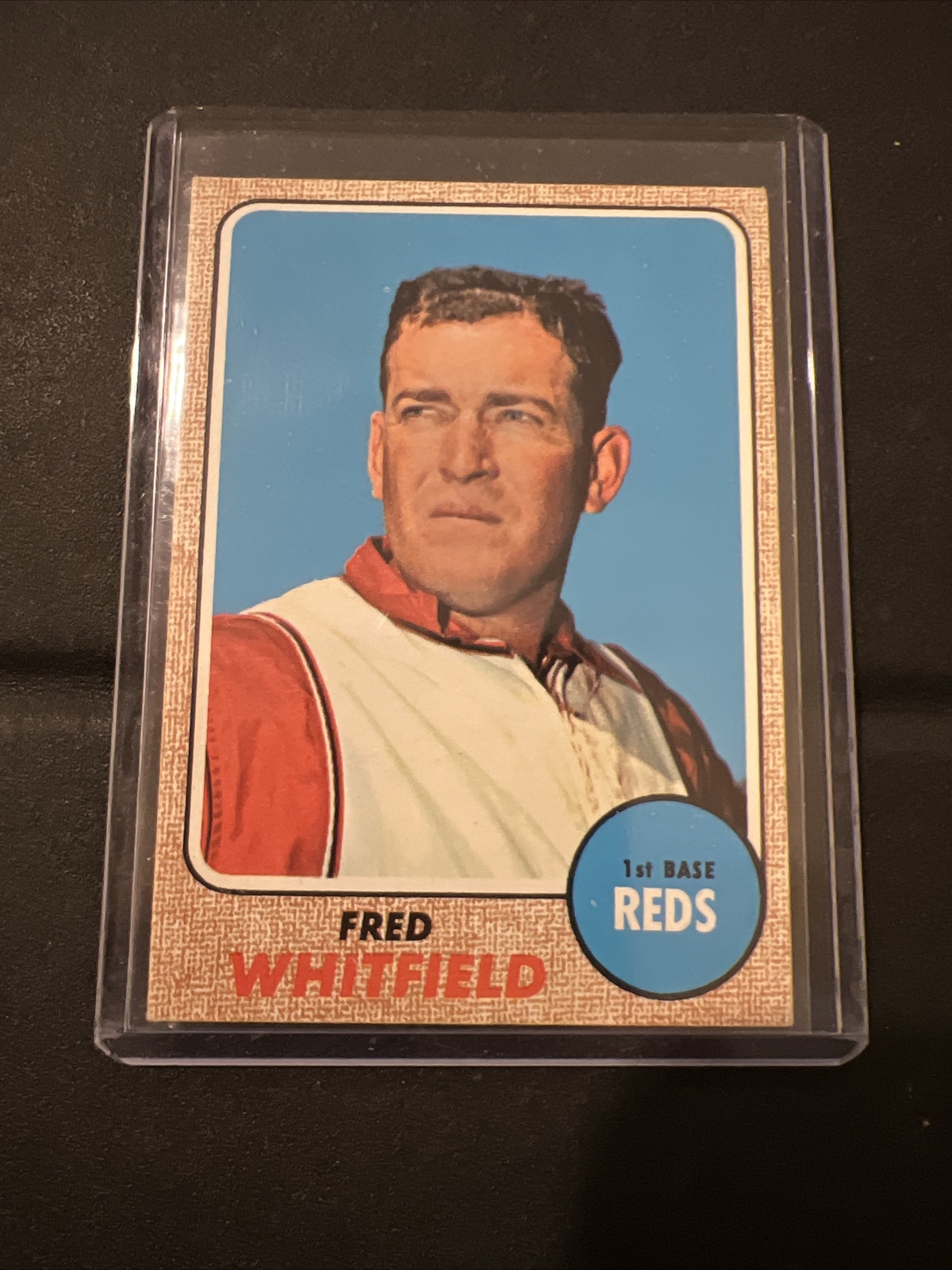 1968 Topps Baseball Card #133 Fred Whitfield - Low To Mid Grade - G/VG ...