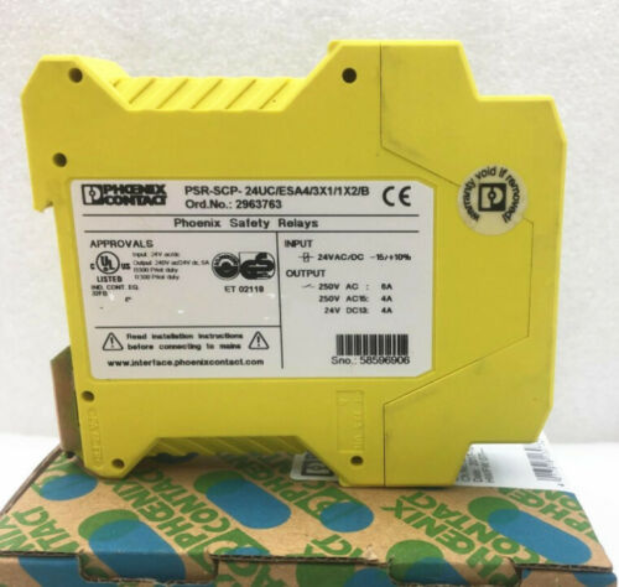 1pcs PHOENIX CONTACT PSR Safety Relay 2963763 PSR-SCP-24UC/ESA4/3X1/1X2 ...
