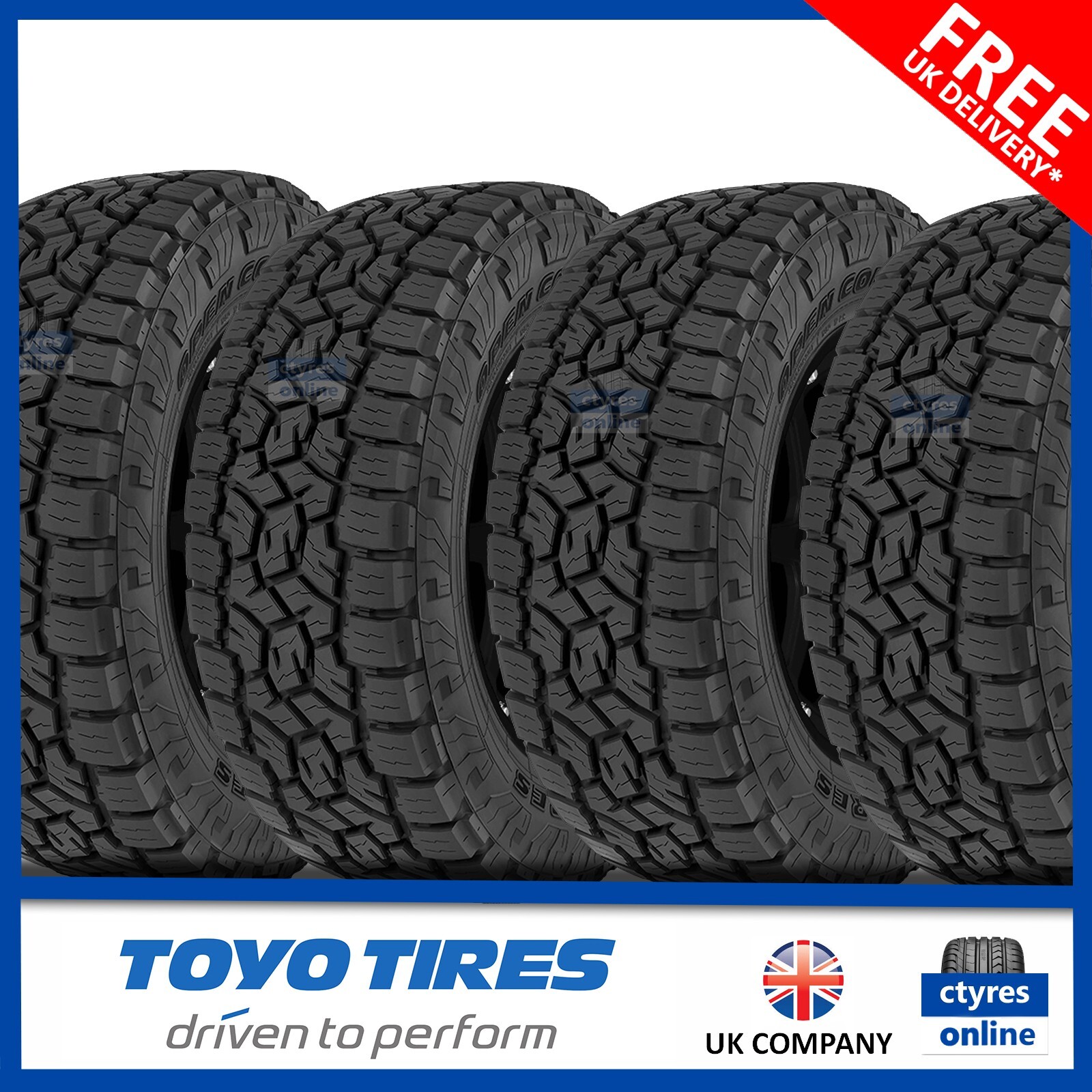 4X New 205 80 16 TOYO OPEN COUNTRY AT3+ 110T 205/80R16 2058016 (4 TYRES ...