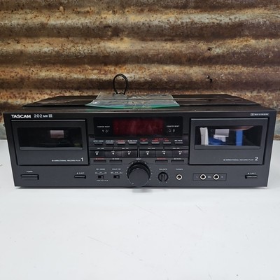 READ Tascam 202 MK III MK3 Dual Analog Cassette Deck Player Recorder ...