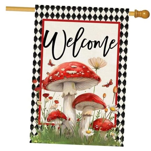 Spring Summer Welcome House Flag 28 x 40 House Size(28 x 40 Inch ...