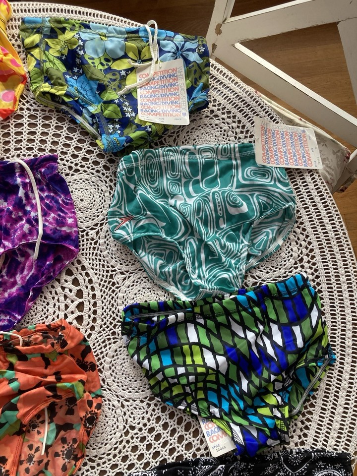 Vtg Speedo Dolphin Men’s Size 30 Swimming Swim Briefs Old New Stock | eBay