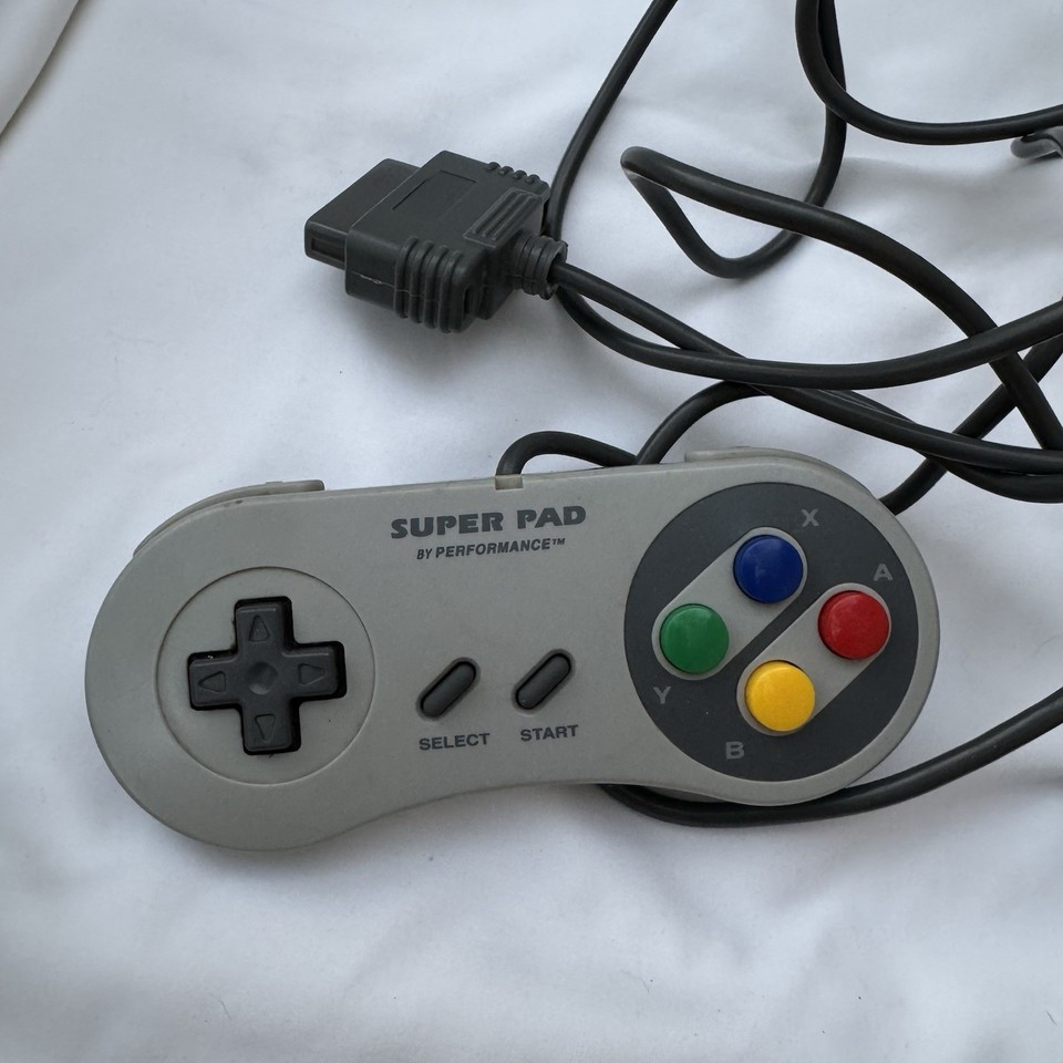 Super Nintendo Console SNES Original W/ OEM Cables & Controller Tested ...