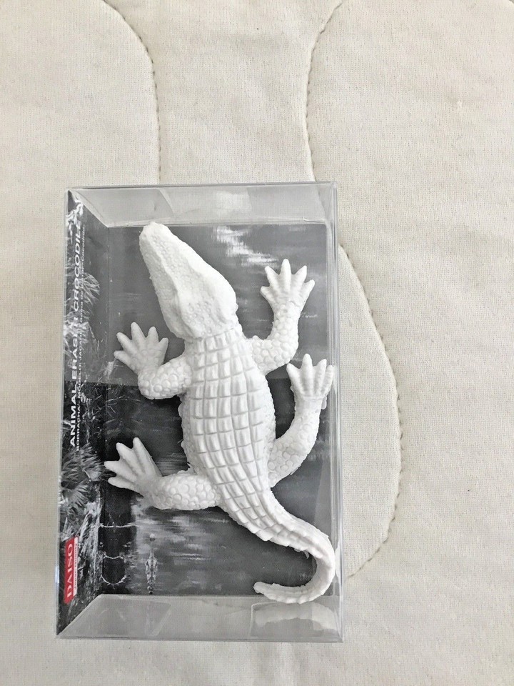 Daiso Japan Animal Eraser Crocodile White Figure Large | eBay