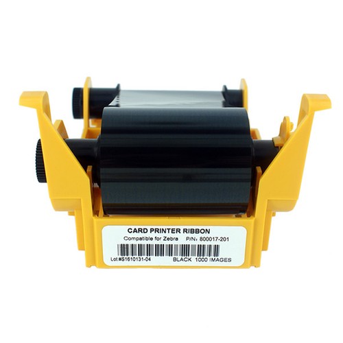 800017-201 Black Ribbon for Zebra P100i P110i P120i Printer 1000 Image ...