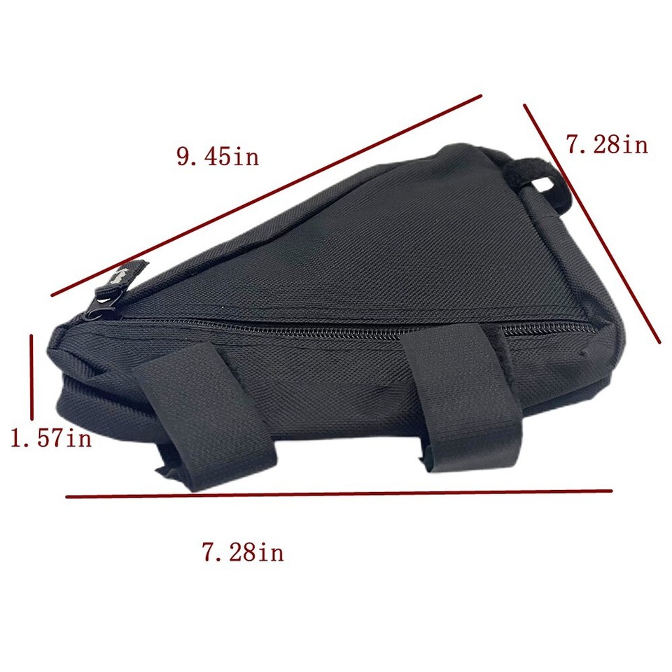 Bike Bag Bicycle Storage Triangle Saddle Frame Adjustable Cycling Decor ...